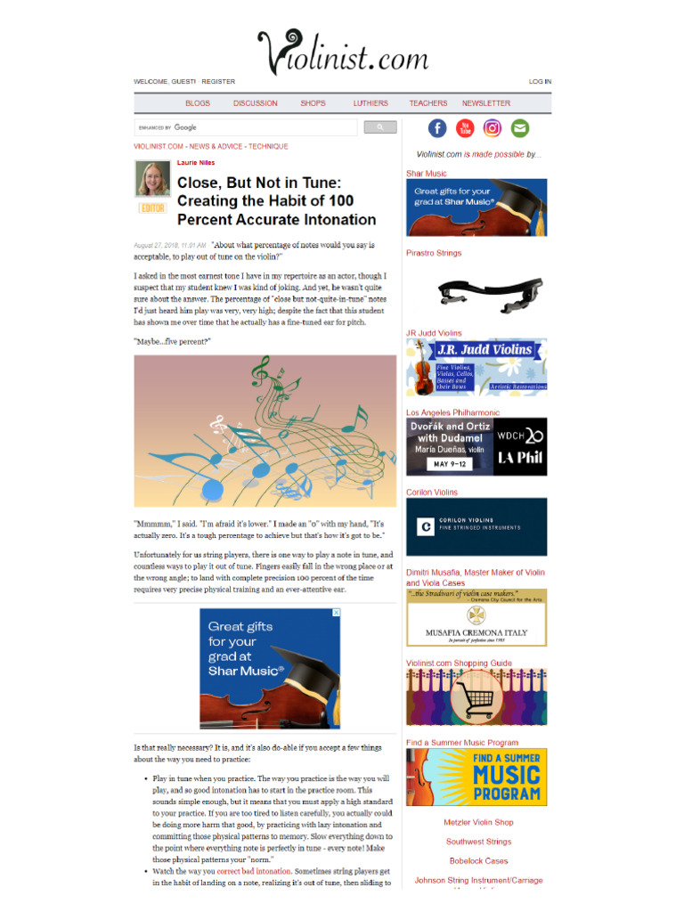 Tone Violin | PDF