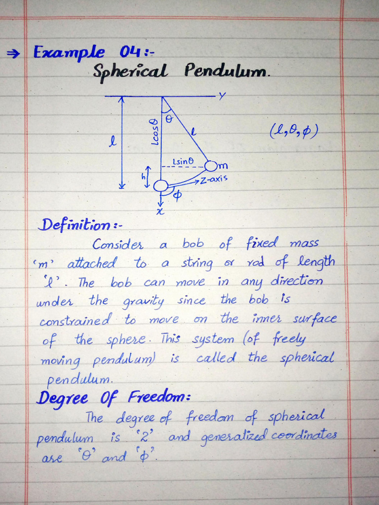Spherical Pendulum | PDF