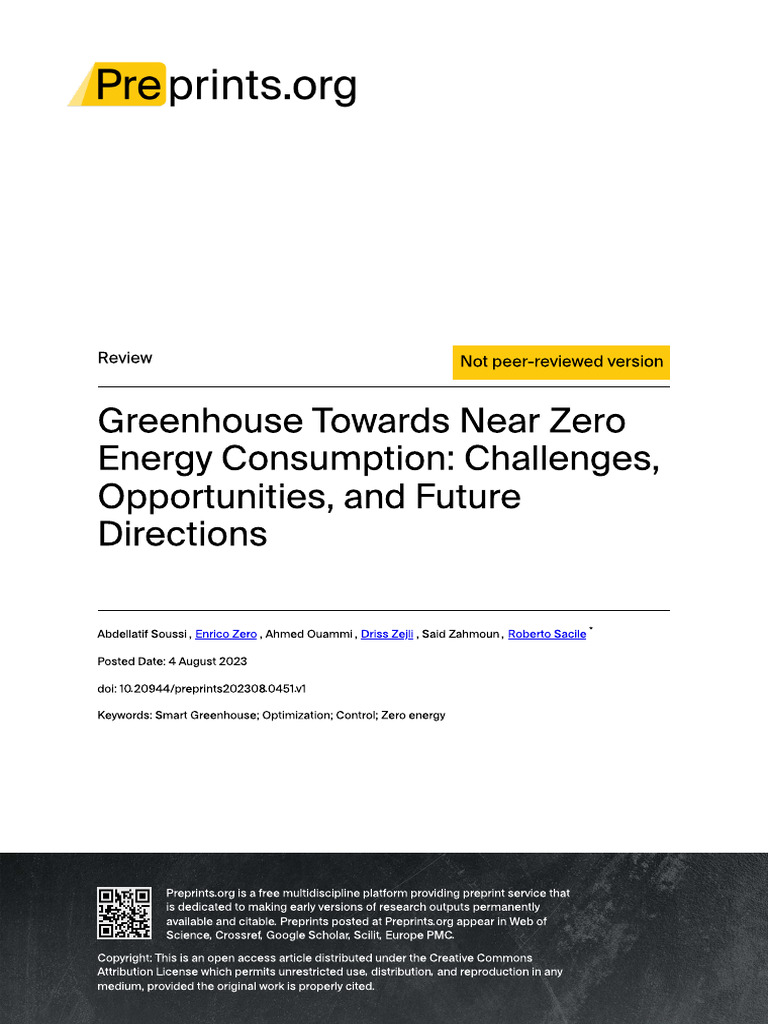 EnergyCon_Prediction_GH | PDF | Energy Conservation | Greenhouse