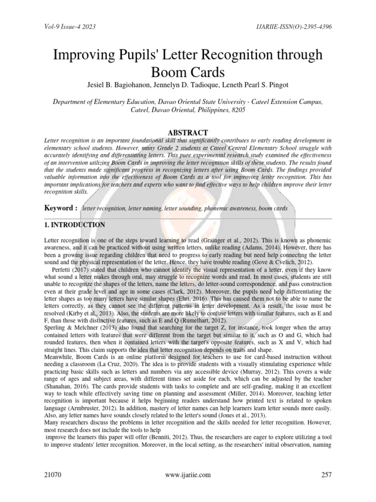 Improving_Pupils__Letter_Recognition_through__Boom_240422_234521 | PDF ...