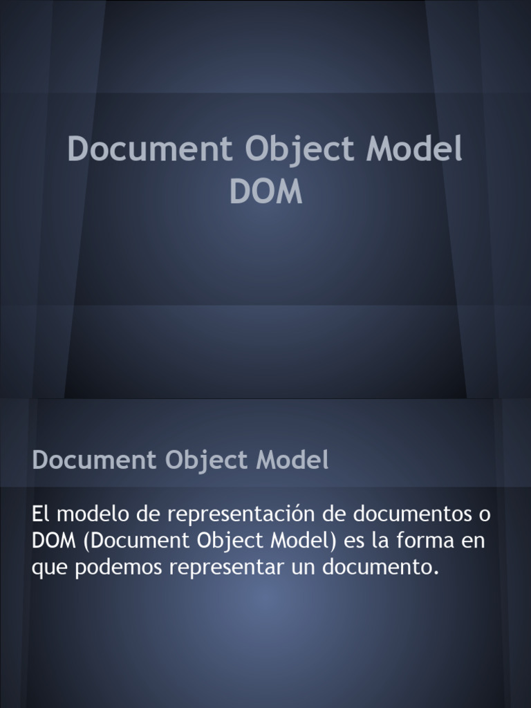 JS0801 Dom | PDF | Modelo de objeto de documento | HTML