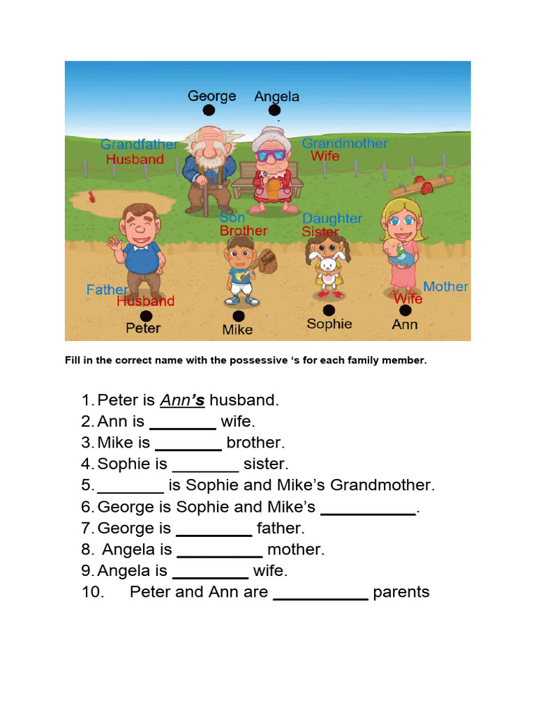 Family and Possessive S | PDF | Language Arts & Discipline | Foreign ...