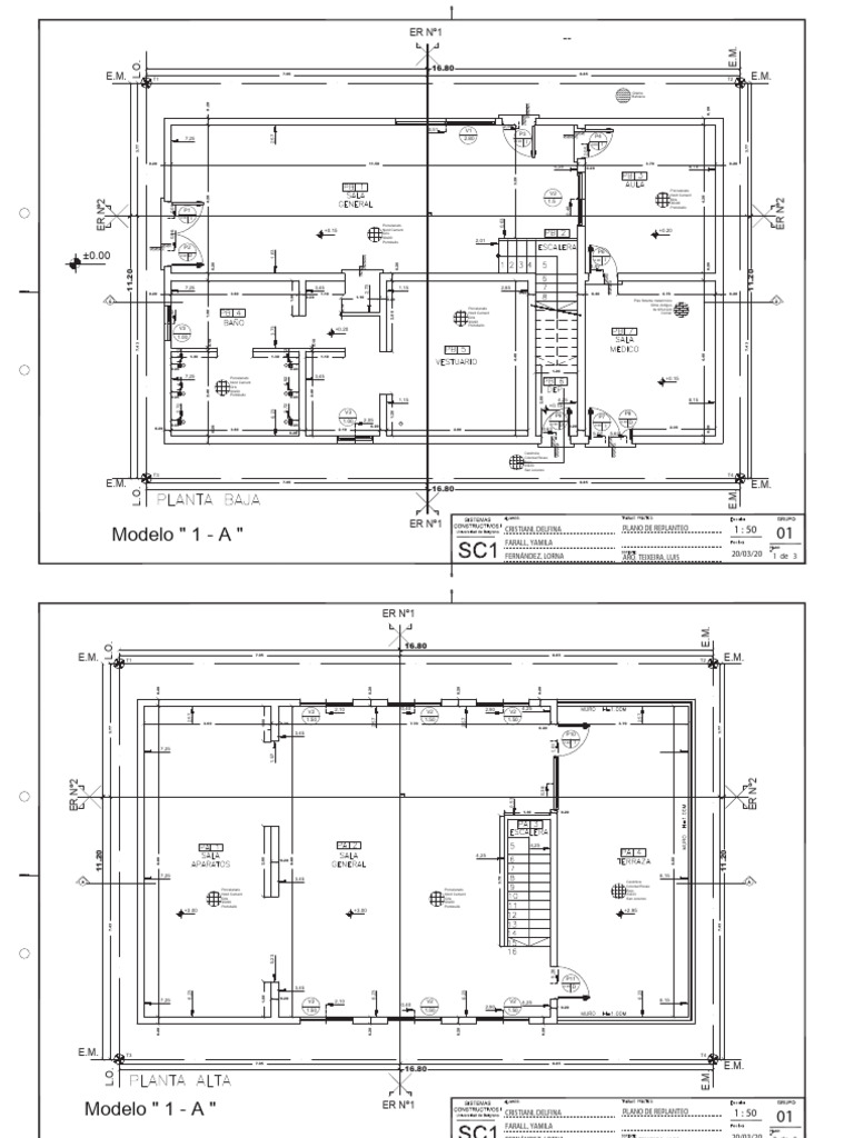 Plano de Replanteo Arquitectónico | PDF
