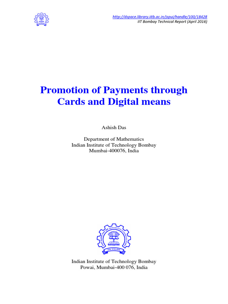 Promotion of Payments Through Cards and Digital Means | PDF | Credit ...