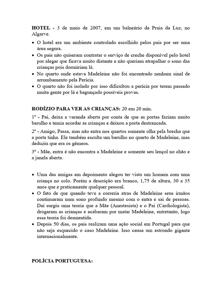 Caso Madeleine | PDF | Pedofilia
