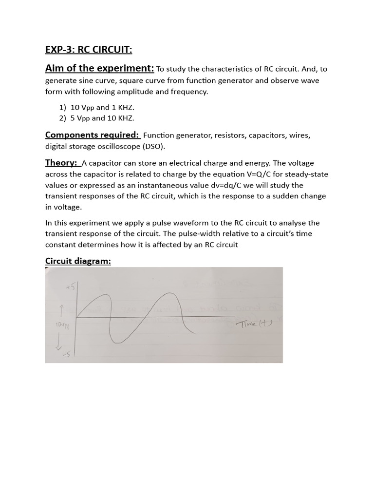 RC Circuit | PDF