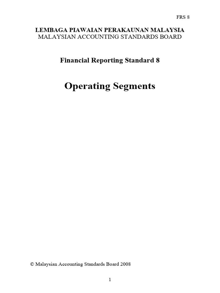 IFRS_8 | PDF | International Financial Reporting Standards | Expense