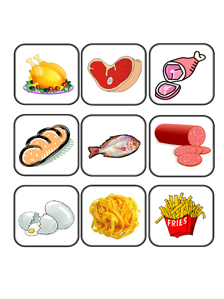 Flashcards Food - 1 | PDF