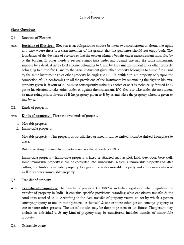 The Property Law | PDF | Mortgage Law | Lease