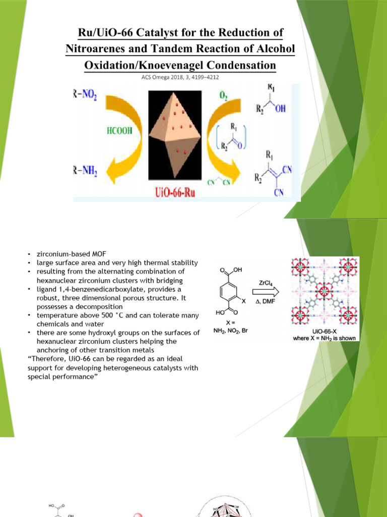 Mof ppt | PDF | Catalysis | Chemical Substances