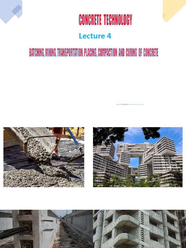 Compaction and Curing in Concrete | PDF