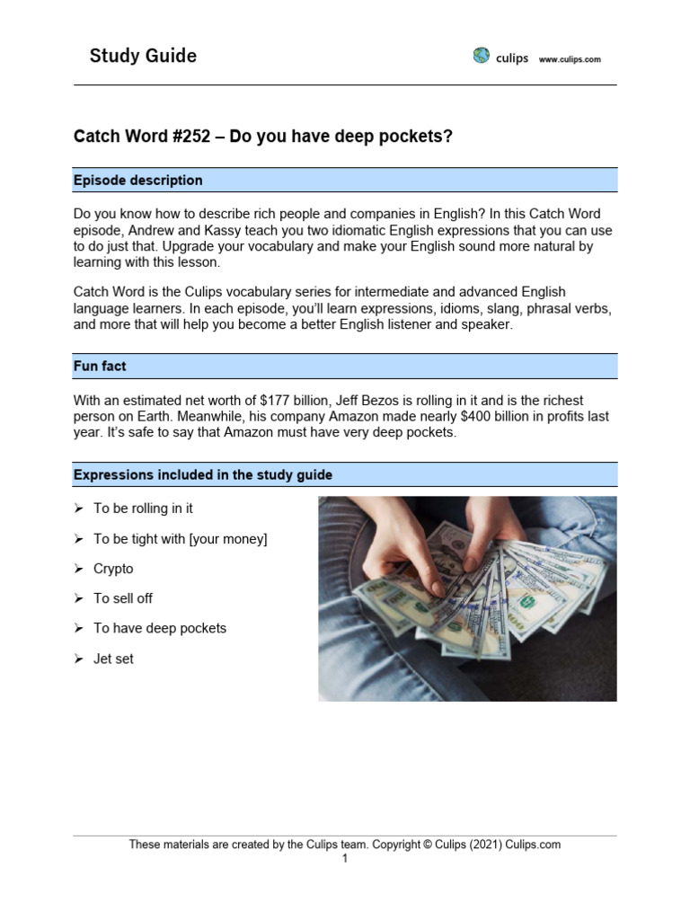 CW252 Do You Have Deep Pockets | PDF | Cryptocurrency