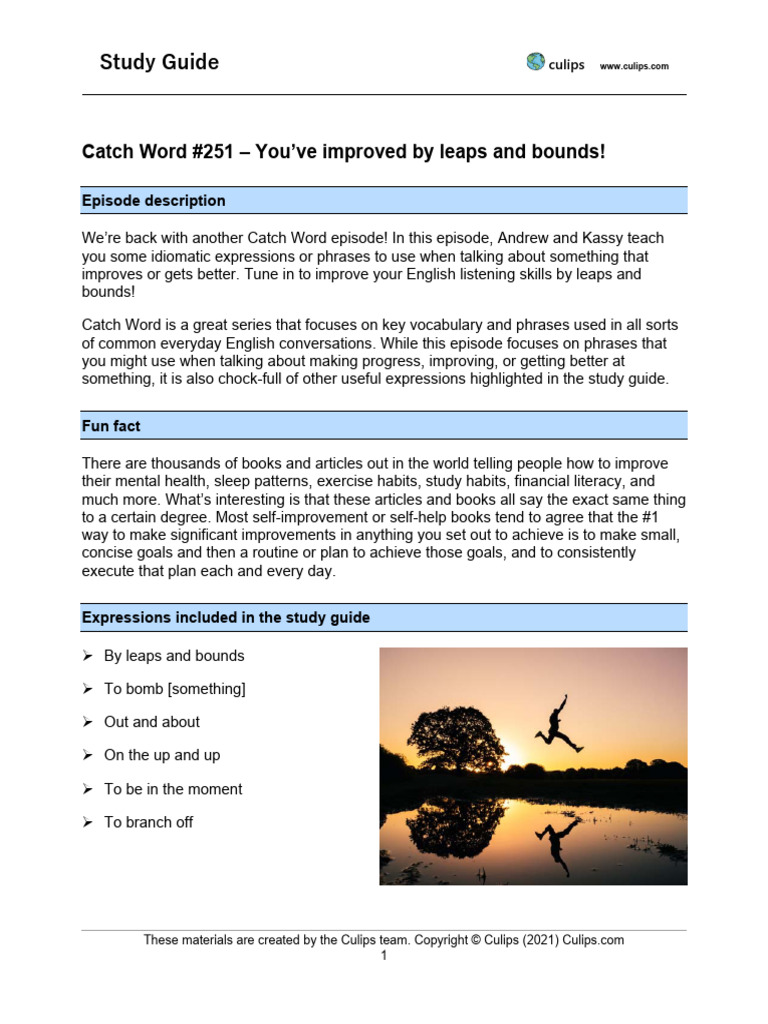 CW251_Leaps_and_bounds | PDF | Self Help