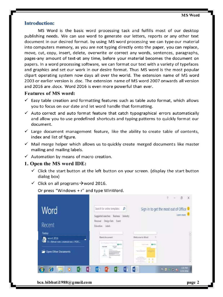 Word 2016 | PDF