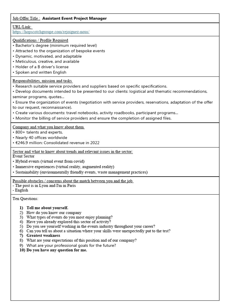 Job Offer Title | PDF | Leadership | Advertising