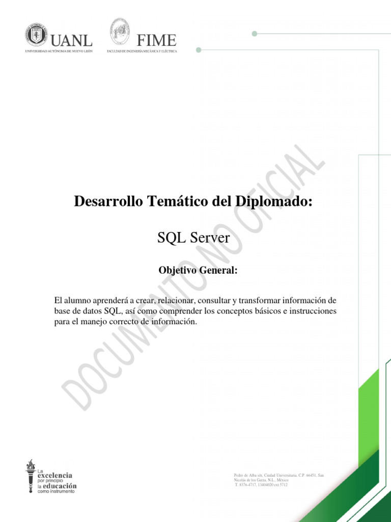 SQL Server | Descargar gratis PDF | SQL | Servidor SQL de Microsoft