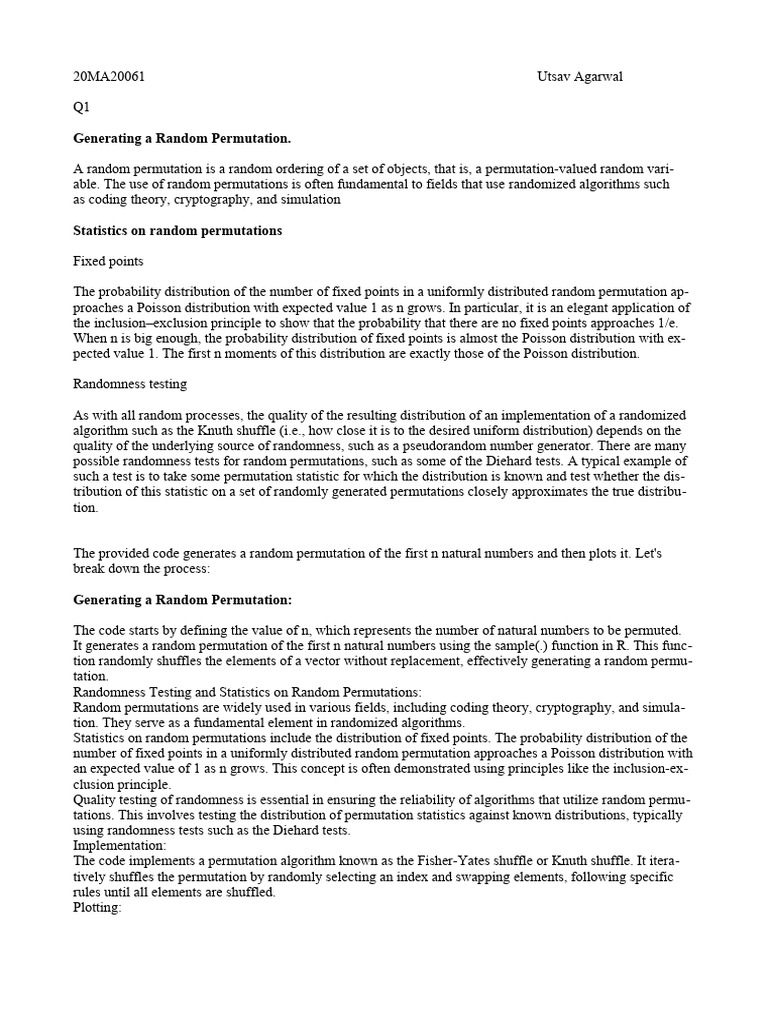 stats lab report | PDF | Stationary Process | Probability Distribution
