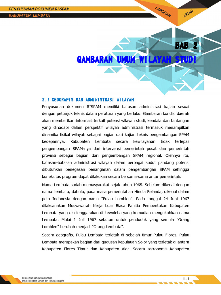 04 Bab 2 Gambaran Umum Wilayah Studi | PDF