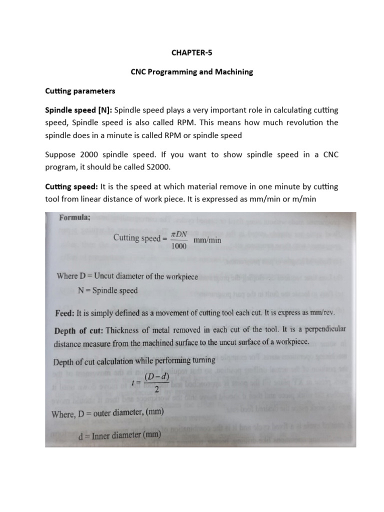 CNC Chapter 5 | PDF