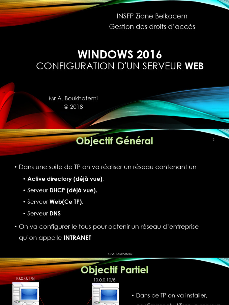 Configuration D'un Serveur Web | PDF | Internet | Internet et Web