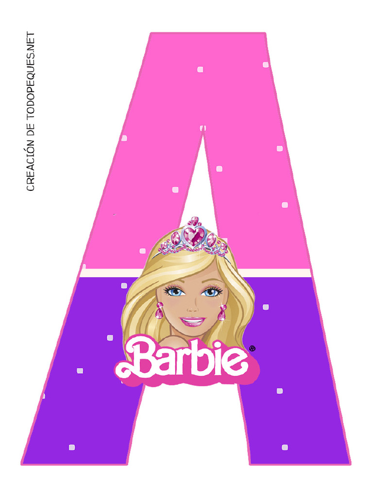 Abecedario de Barbie Letra A | PDF