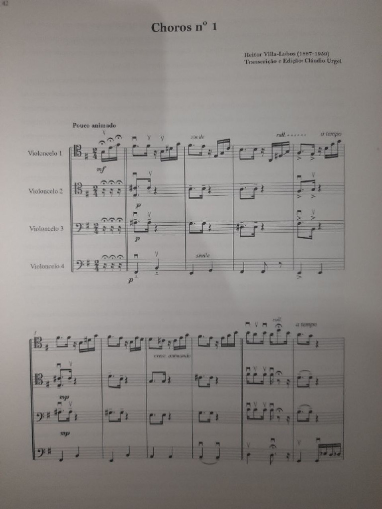 Choros No1 - Villa Lobos | PDF