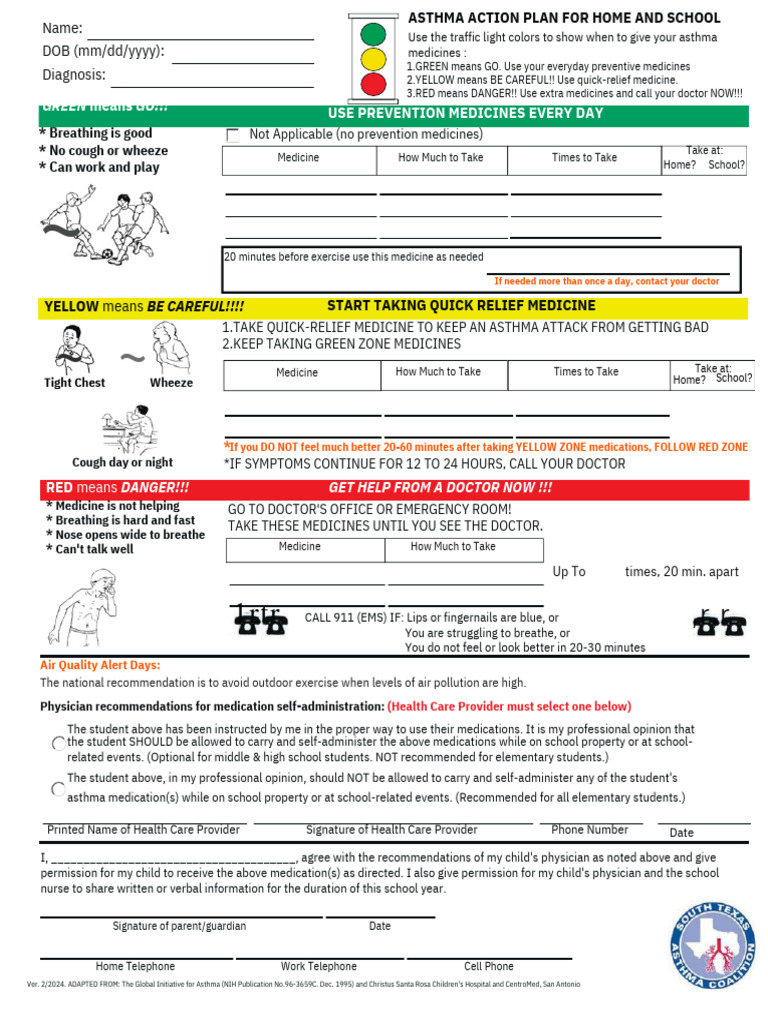Aap-Form 1 5 | PDF | Asthma | Cough