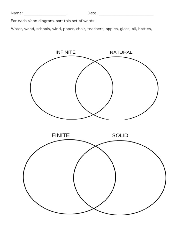 Venn Diagram Homework | PDF