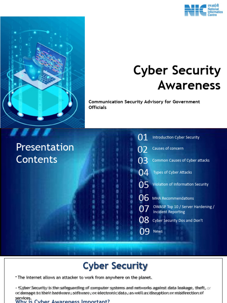 CyberSecurity PowerPoint | PDF | Malware | Security