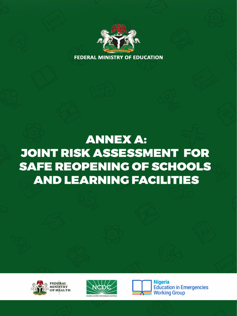 Annex a Risk Assessment Safe Reopening Schools | PDF | Risk ...