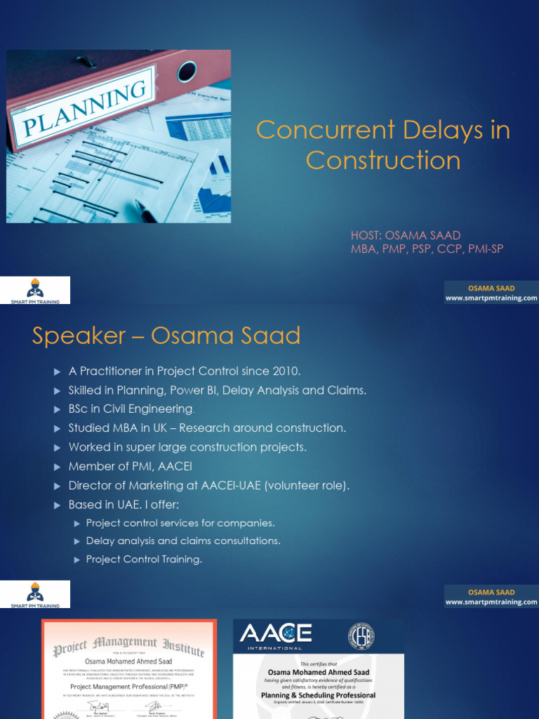 Concurrent Delaysin Construction Slides | PDF | Finance & Money Management | Technology ...
