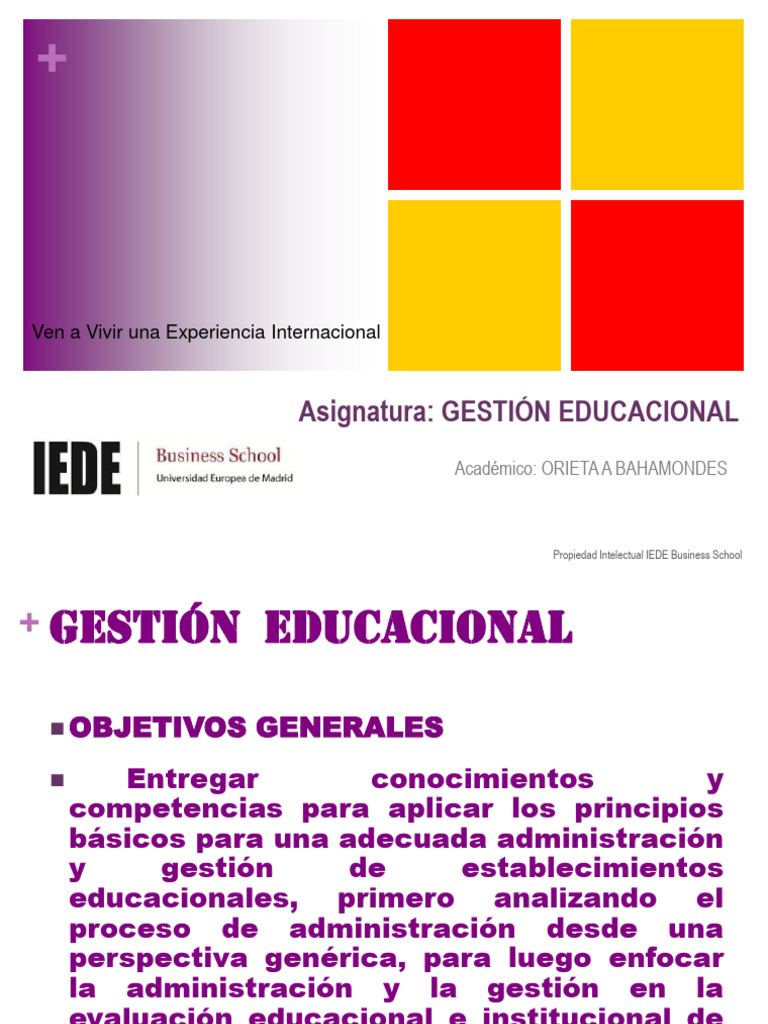 Gestion Educacional Comp Mod 3 - Obc | PDF | Evaluación | Paradigma
