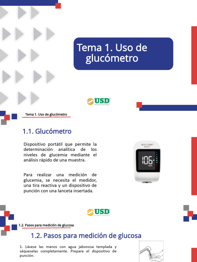 Uso y manejo del glucómetro | PDF | Salud y bienestar