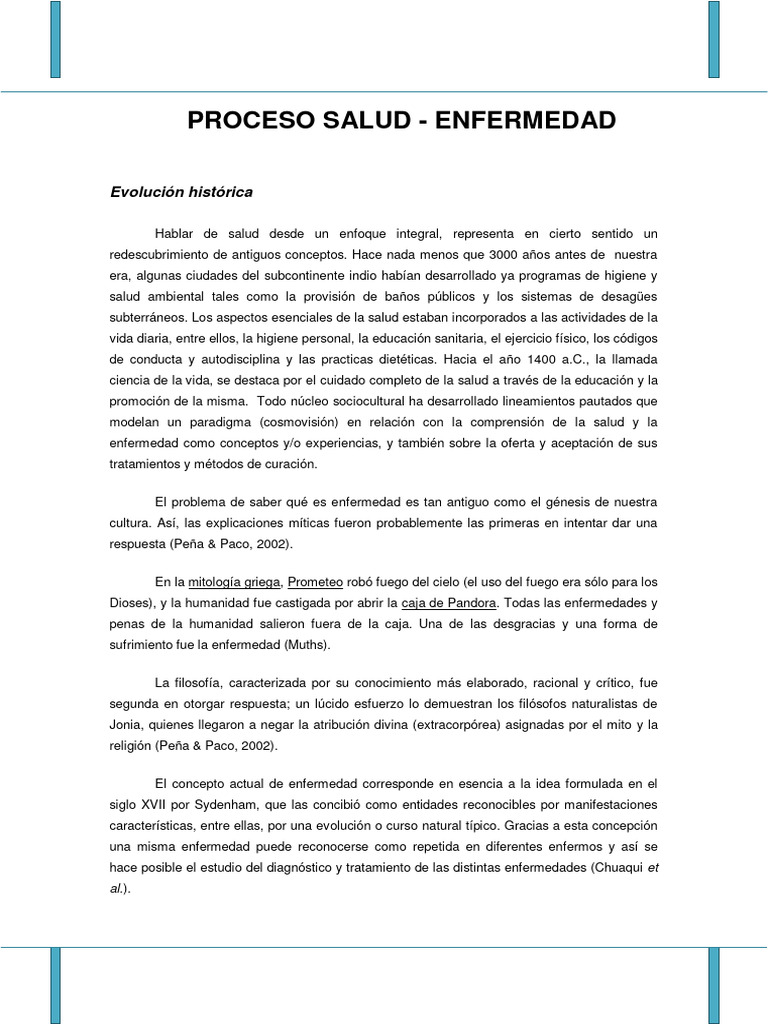 Proceso Salud Enfermedad | PDF