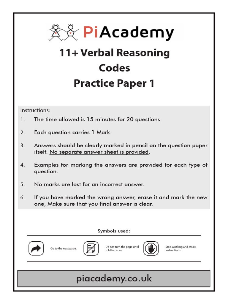 11+ Verbal Reasoning Practice | PDF