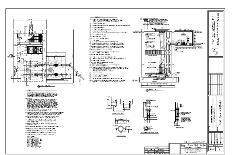 Revised Pump Plan and Sections Sheet b1 5 | PDF