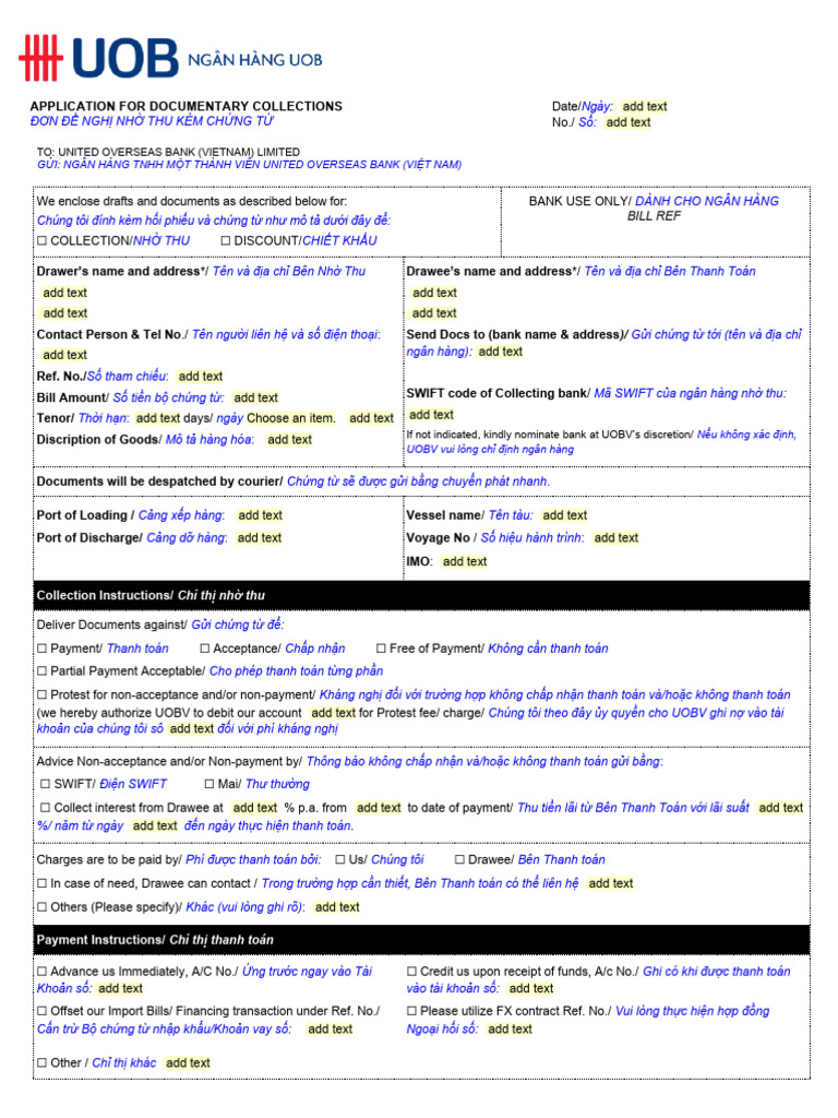 07 Uobv Export Bills Collection | PDF