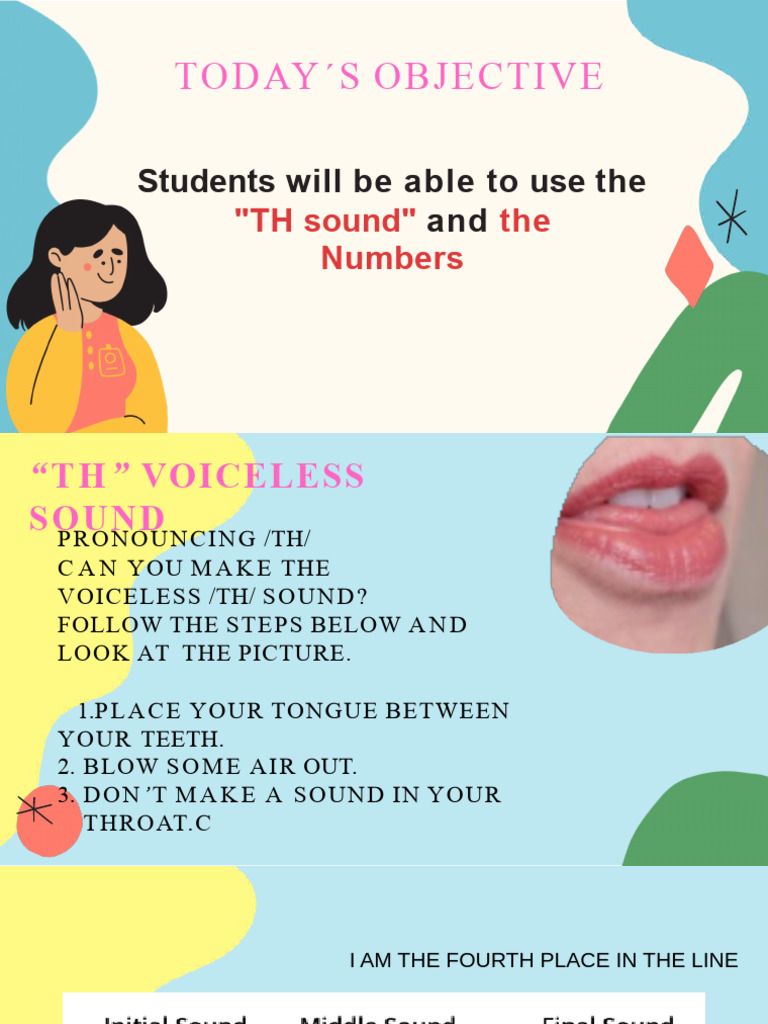 Presentacion 5 TH SOUNDS AND NUMBERS | PDF | Language Arts & Discipline ...