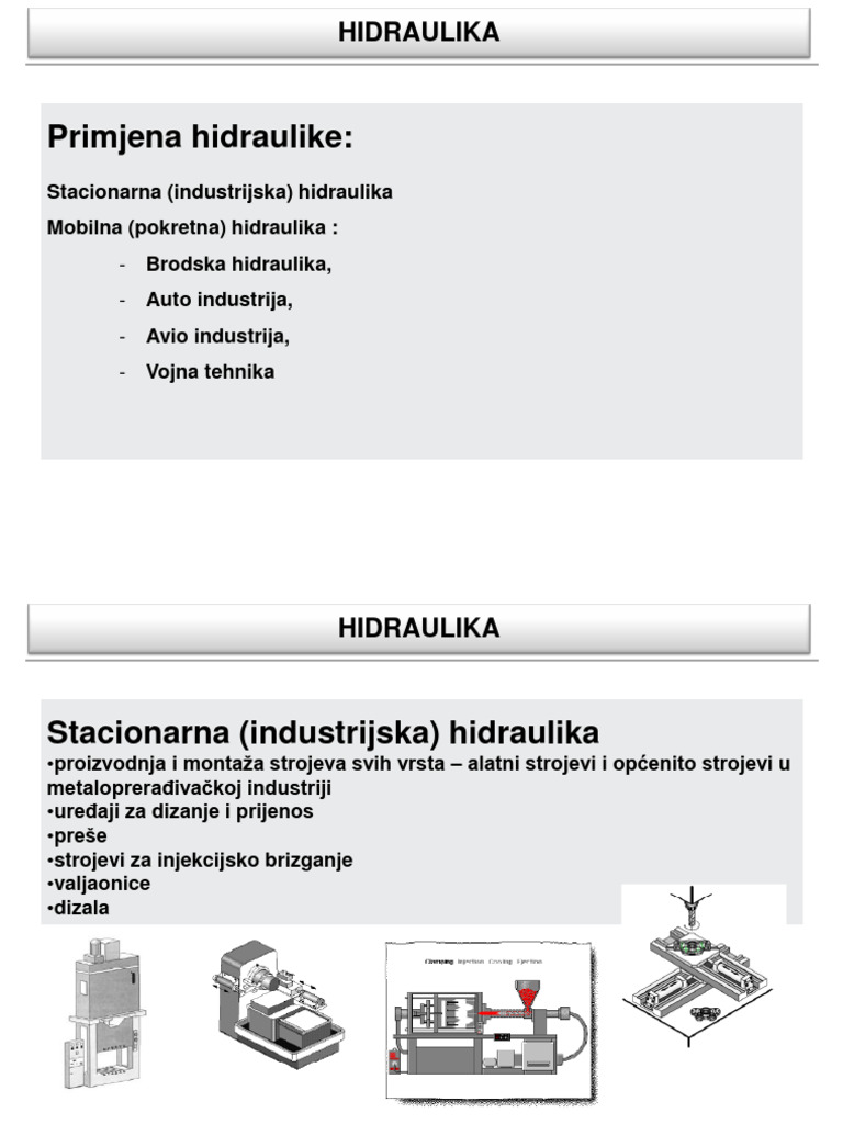 11 Strojarstvo Hidraulika | PDF