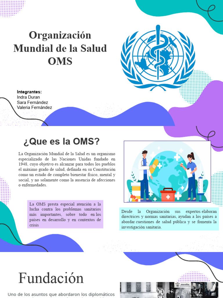 Organización Mundial de La Salud OMS: Integrantes | PDF | Organización ...