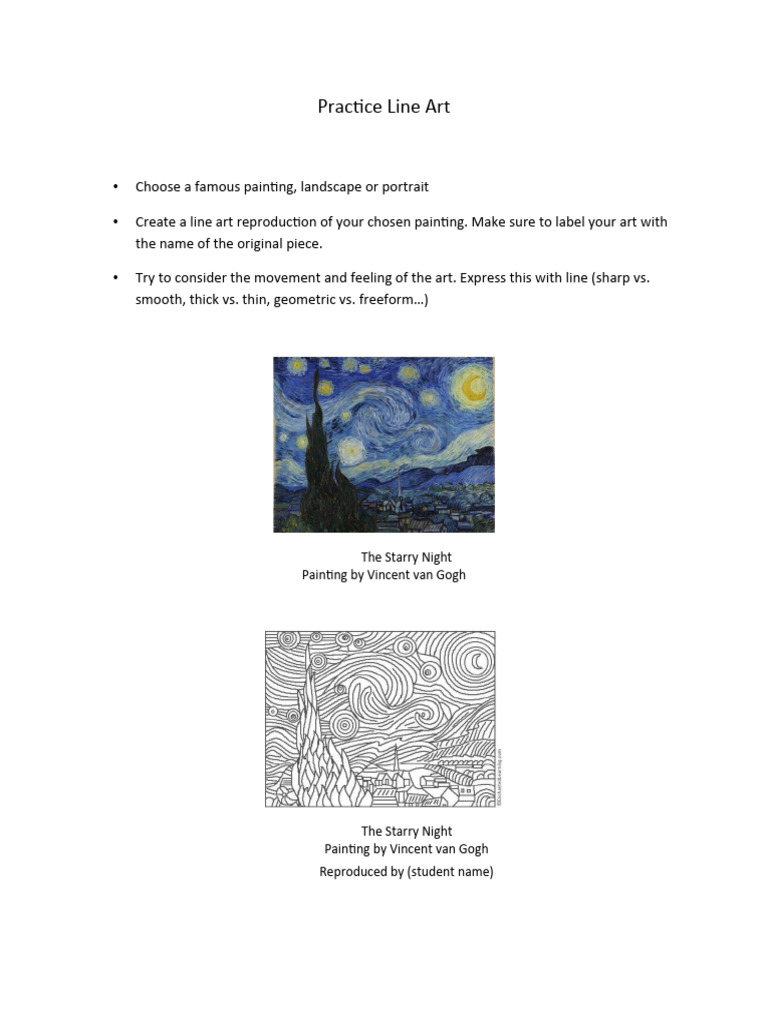 Practice Line Art | PDF