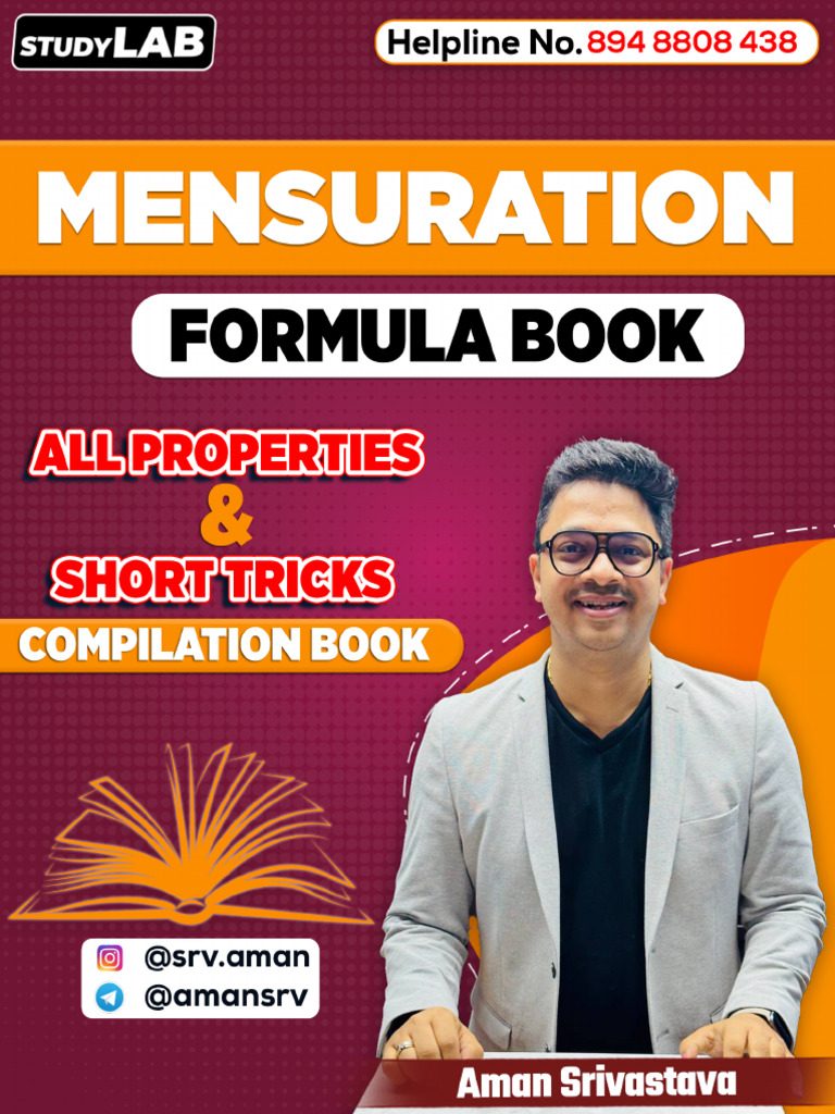 Mensuration Formulae Book | PDF