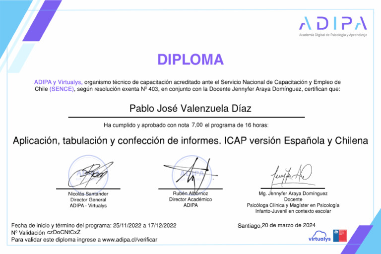 Certificado ICAP | PDF | Informática