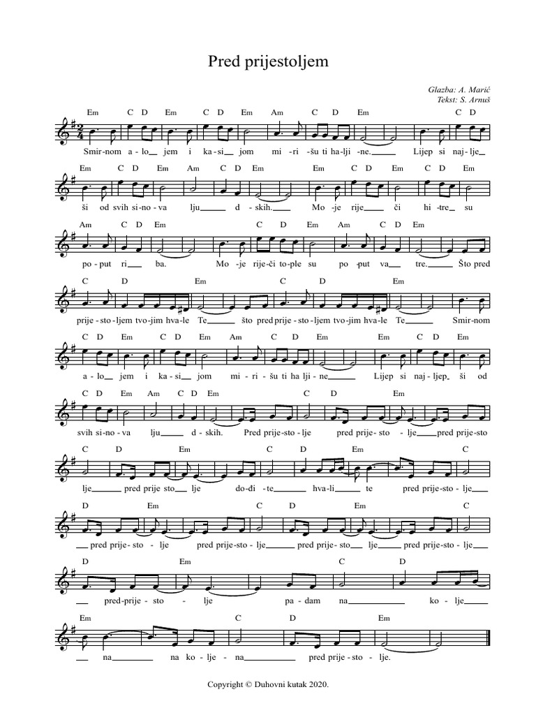 Pred Prijestoljem | PDF