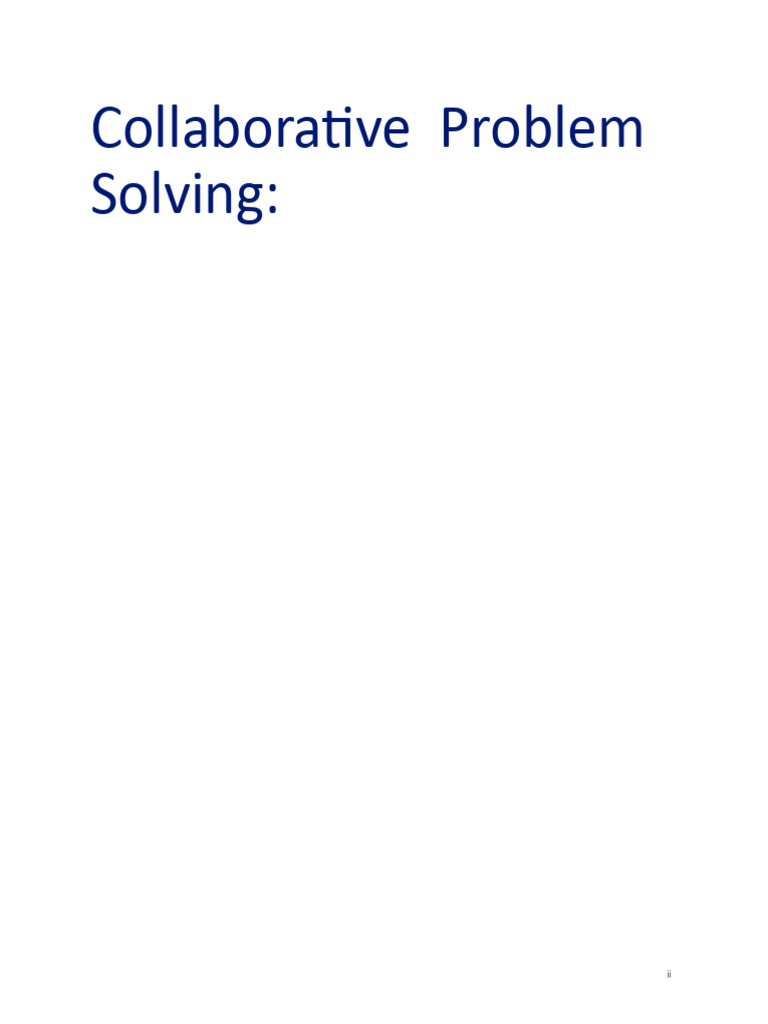 collaborative_problem_solving | PDF | Collaboration | National ...
