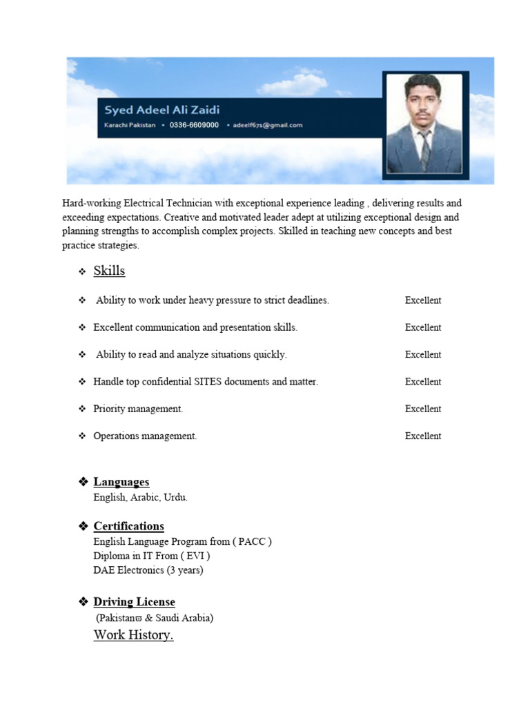 CV Adeel | PDF | Leadership