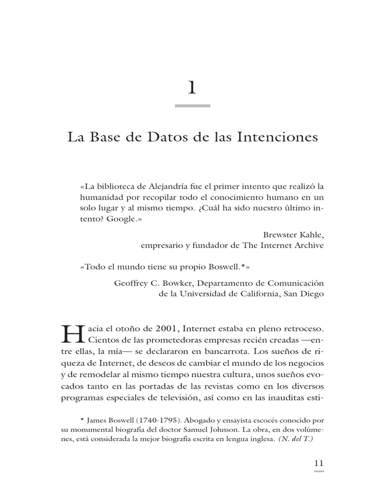 Battelle, J. - Buscar [Cap 1. La base de datos de las intenciones] | PDF | Internet | Yahoo!