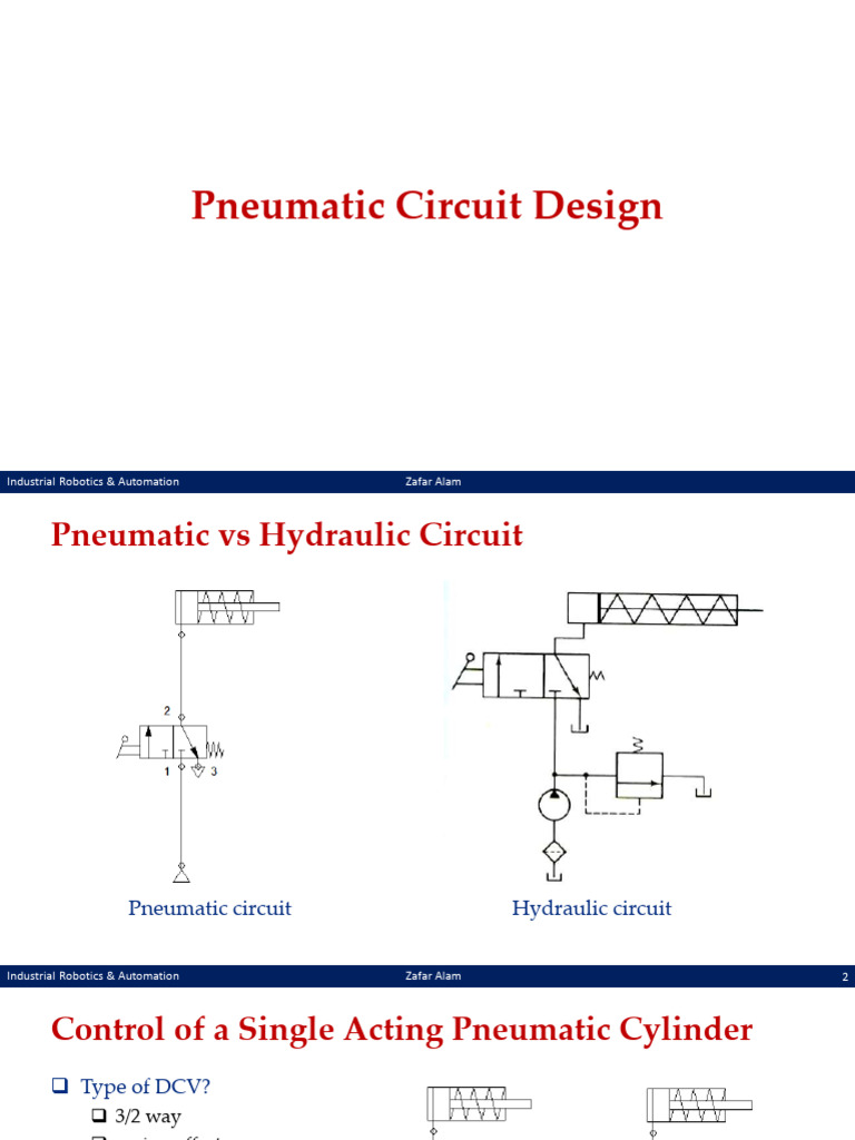 Lecture 6_Pneumatic circuit design | PDF