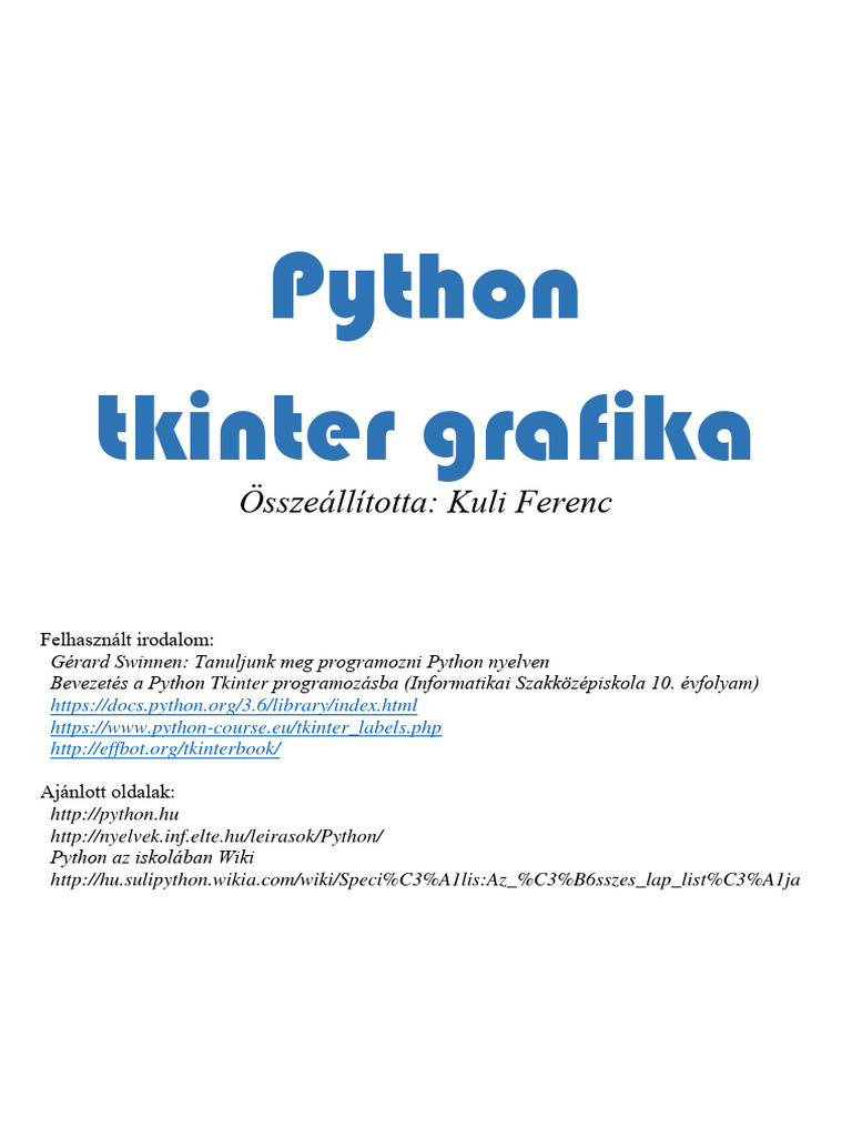 Python Grafika | PDF