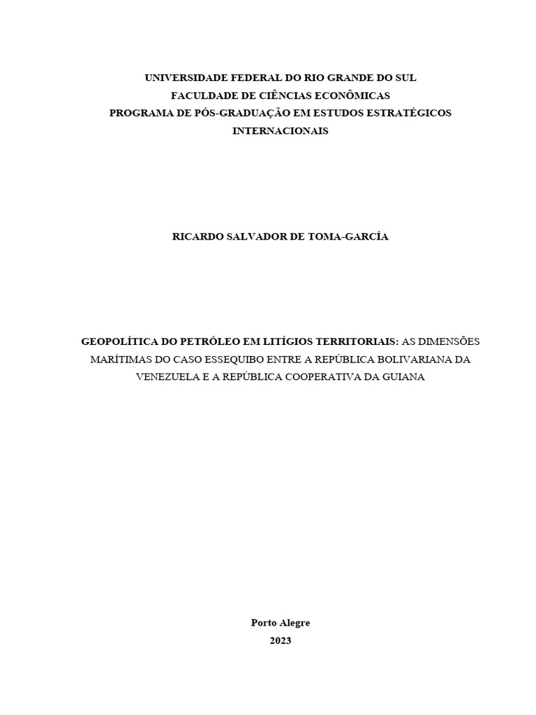EDA Regional Geopolitica | PDF | Venezuela | Guayana